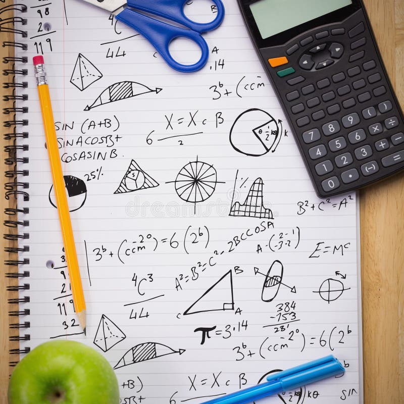 Composite Image of Math Equations Stock Image - Image of equation ...