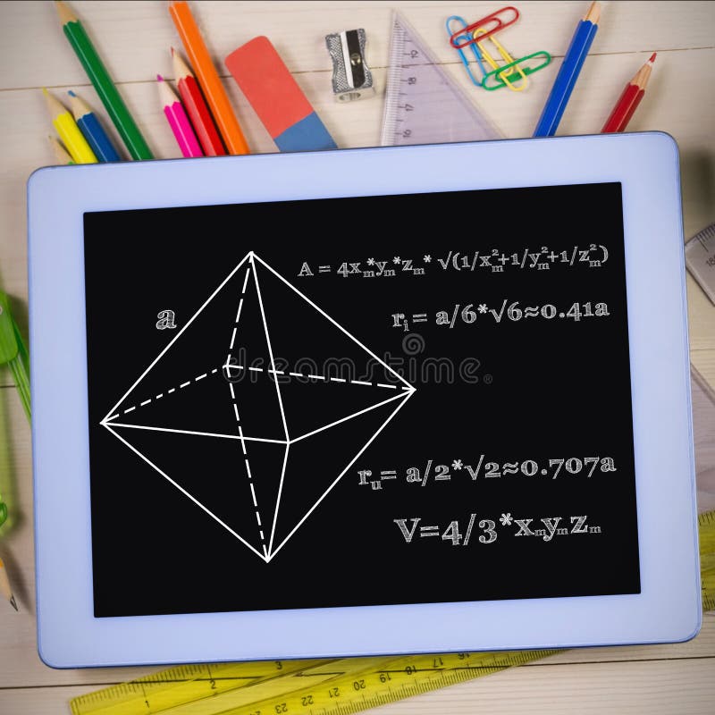 Composite Image of Math Problems Stock Image - Image of school ...
