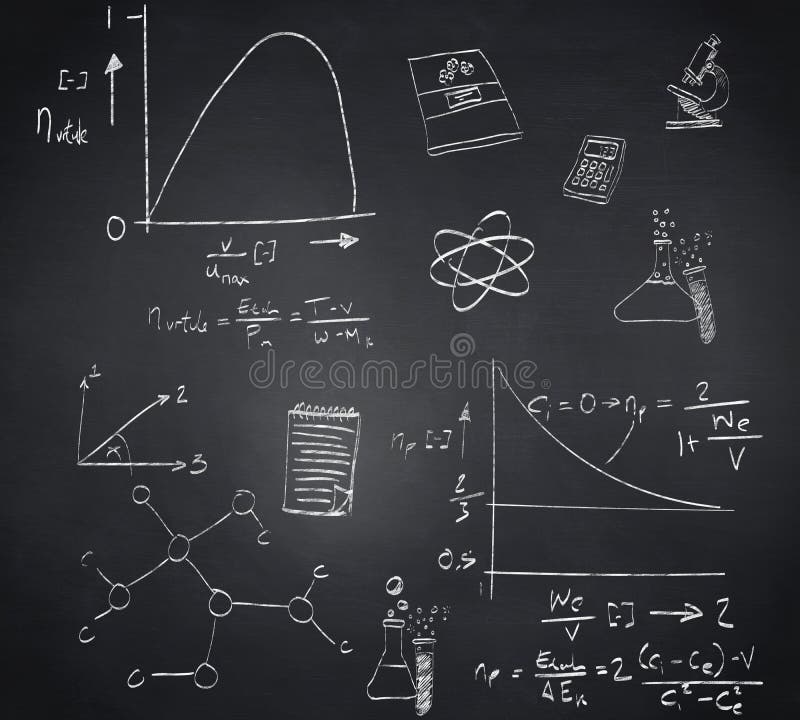 Composite Image of Math and Science Doodles Stock Illustration ...