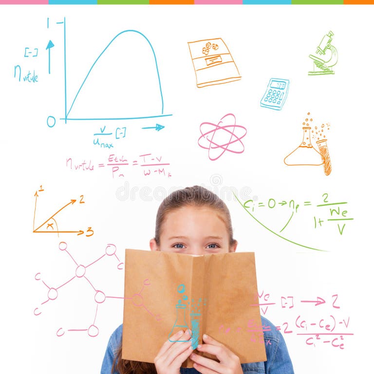 Composite Image of Math and Science Doodles Stock Image - Image of ...