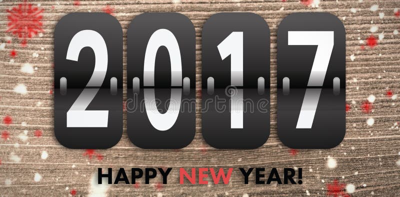 Composite Image of 2017 Message Stock Illustration - Illustration of ...