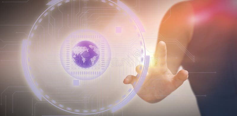 Composite Image of Midsection of Woman Gesturing Stock Photo - Image of ...