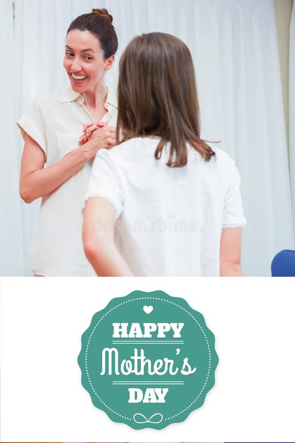 Composite Image of Mothers Day Greeting Stock Illustration ...