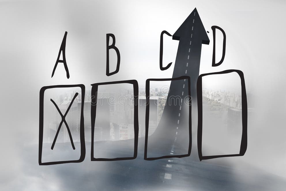 Composite Image of Multiple Choice Doodle Stock Photo - Image of survey ...