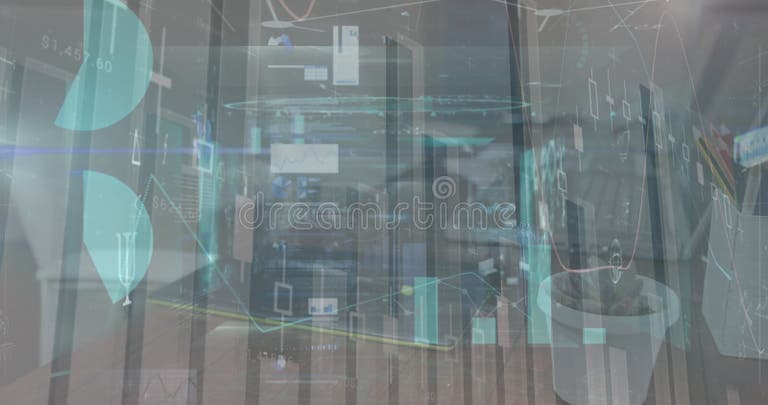 Composite Image of Multiple Screens with Statistical Data Processing ...