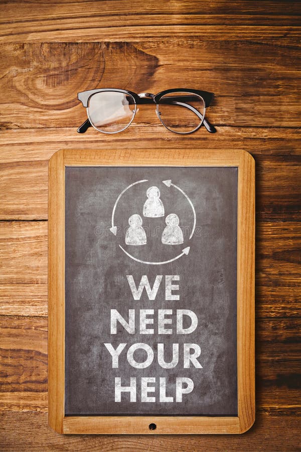 Your Help Is Needed stock illustration. Illustration of teamwork - 10509166