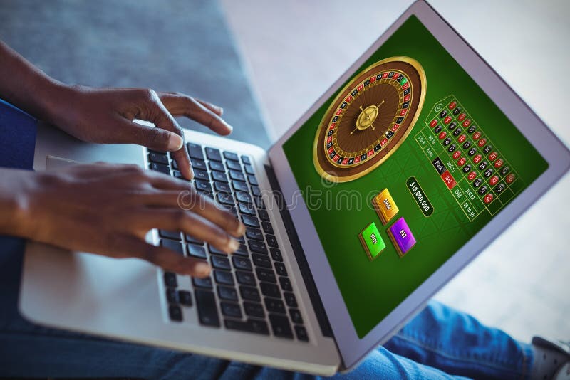 Composite Image of Online Roulette Game Stock Illustration ...
