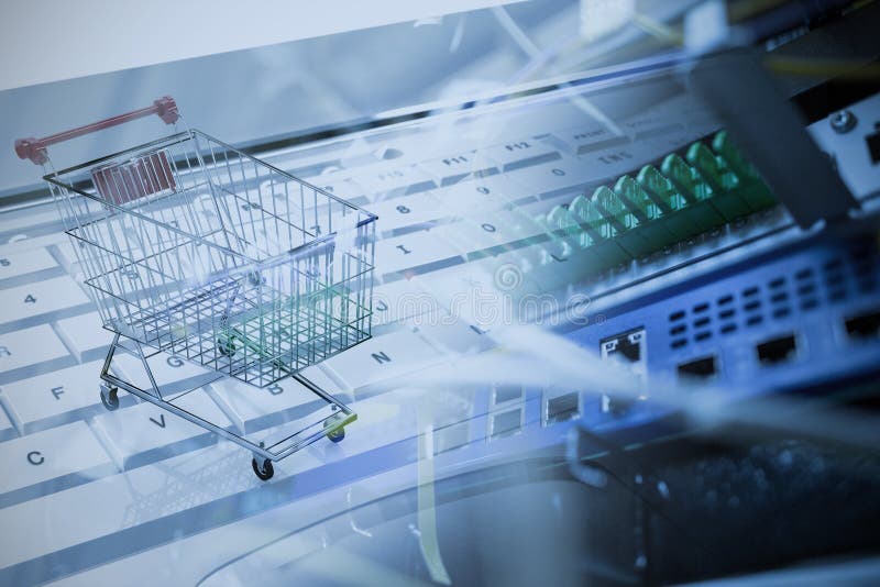 Composite Image of Online Shopping Concept Stock Illustration ...
