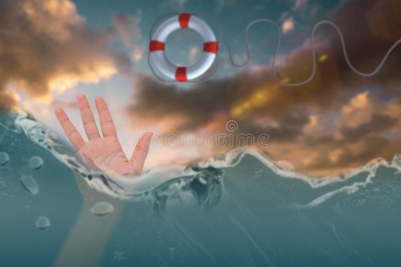 Composite Image of Open Hand Waving 3d Stock Image - Image of hand ...
