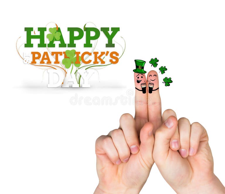 Composite Image of Patricks Day Fingers Stock Illustration ...