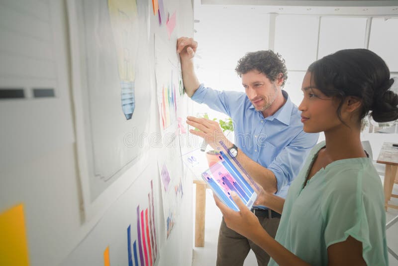 Composite Image of Percentages Graphical Representation Stock Photo ...