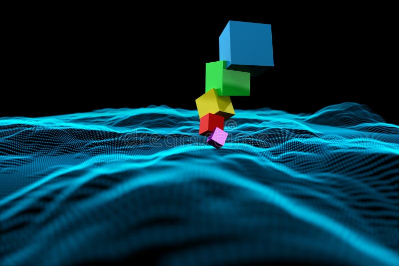 Composite Image of Pile of 3d Colourful Cubes Stock Illustration ... Composite Image of Pile of 3d Colourful Cubes Stock Illustration ...