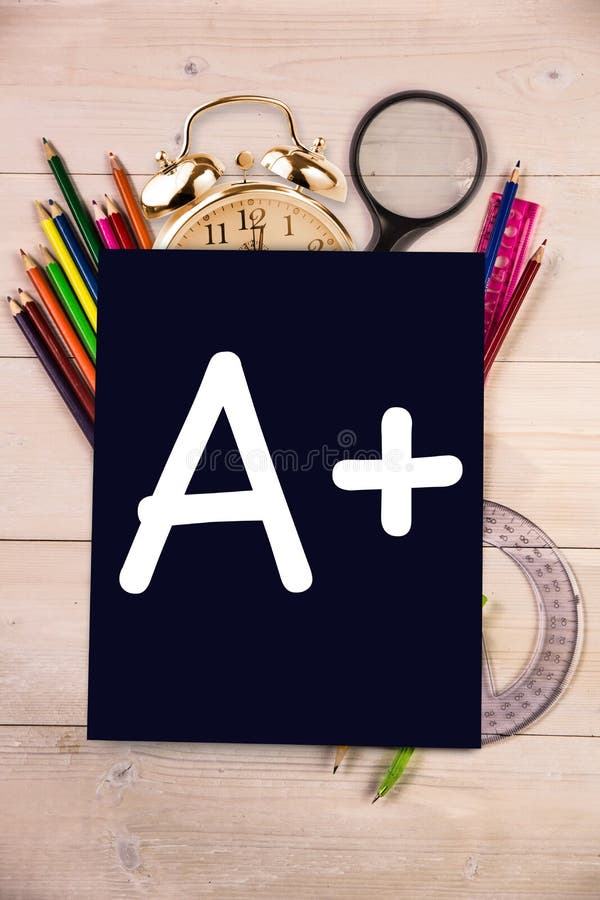 Composite Image of a Plus Grade Stock Illustration - Illustration of ...