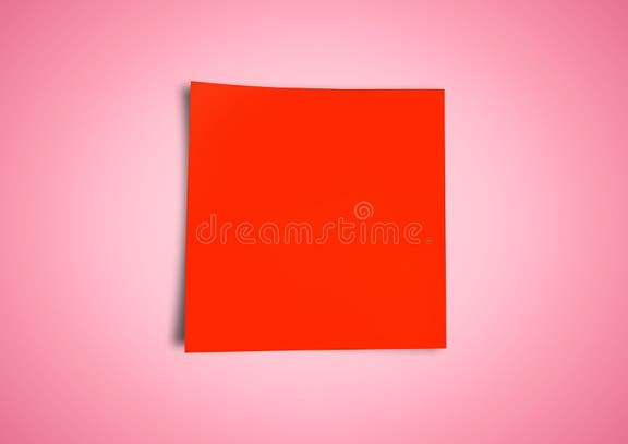 Composite Image of Red Sticky Note Stock Illustration - Illustration of ...