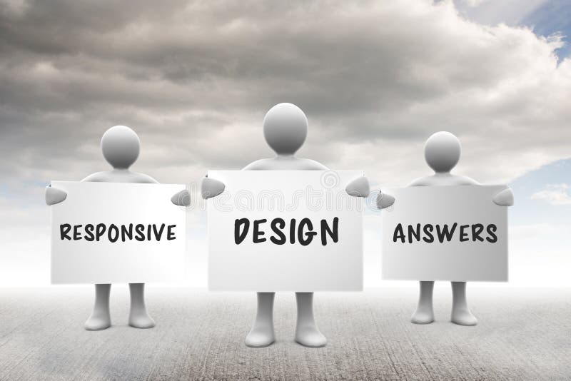 Composite Image of Responsive Design Answers Stock Illustration ...