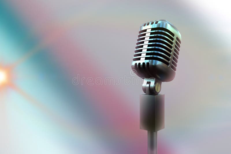 Silver-colored Microphone Picture. Image: 109908833