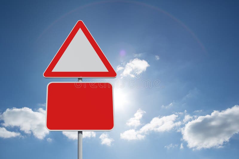 Composite Image of Road Signs Stock Illustration - Illustration of ...