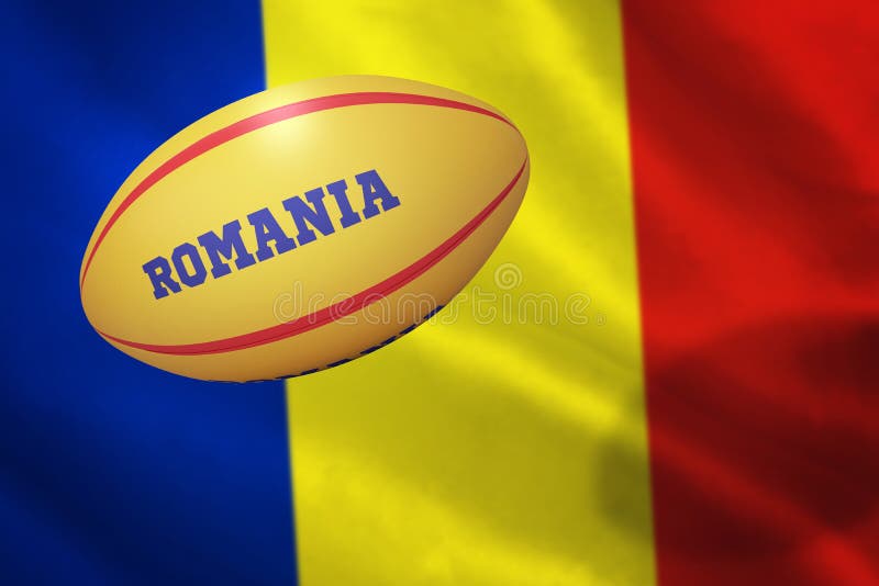 Composite Image of Romania Rugby Ball Stock Illustration - Illustration ...