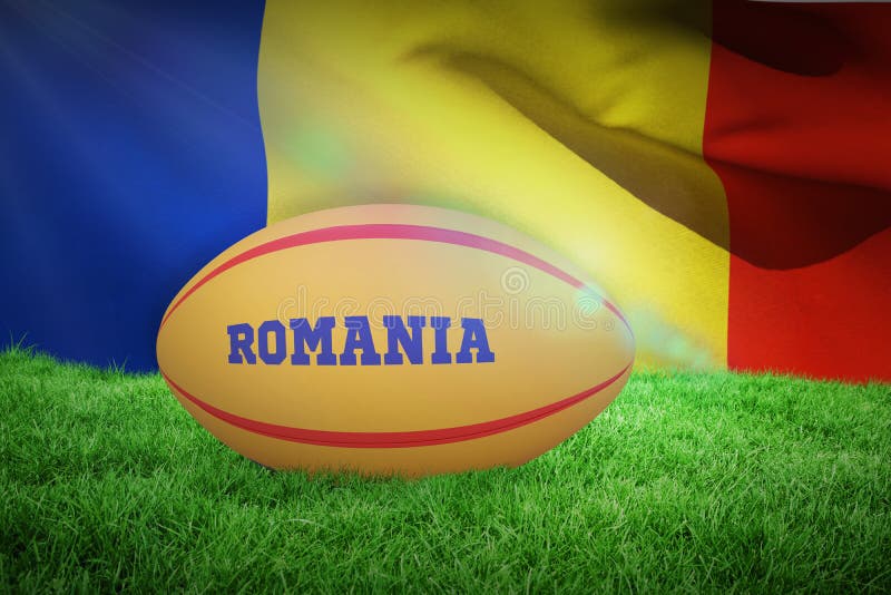 Composite Image of Romania Rugby Ball Stock Illustration - Illustration ...