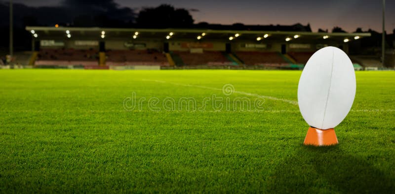 Composite Image of Rugby Ball Stock Illustration - Illustration of ...