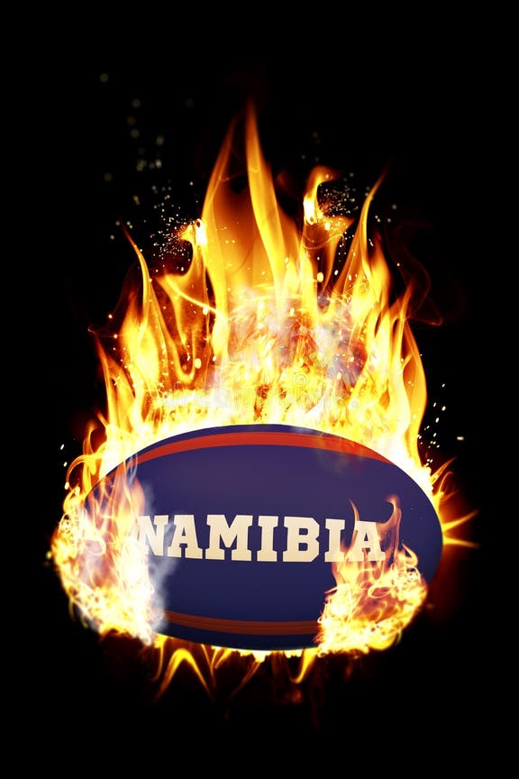 Composite Image of Rugby Ball for Namibia Stock Illustration ...