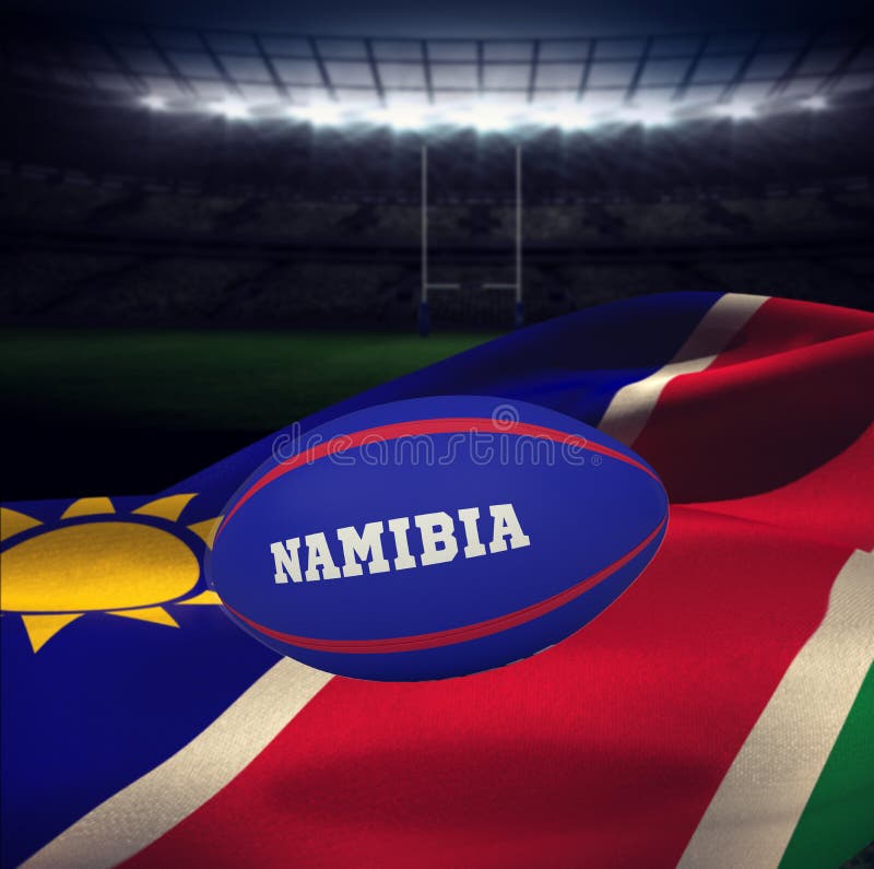 Composite Image of Rugby Ball for Namibia Stock Illustration ...