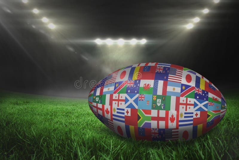 Composite Image of Rugby World Cup International Ball Stock Image ...