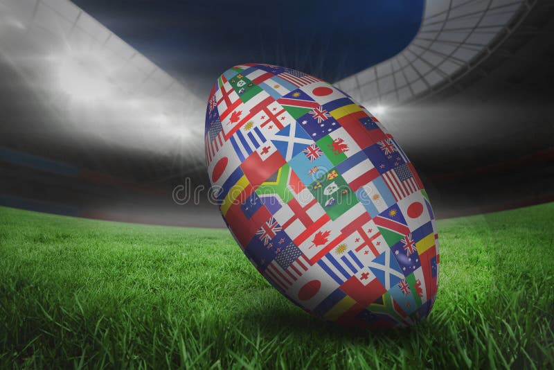 Composite Image of Rugby World Cup International Ball Stock Image ...