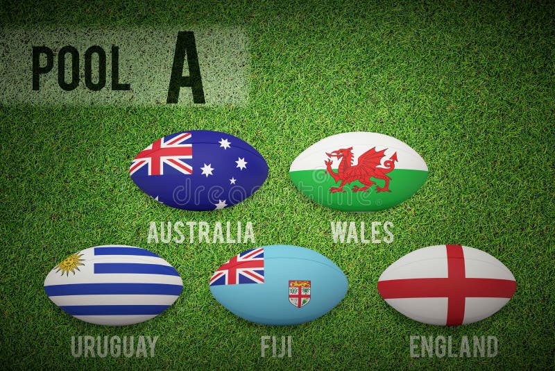 Rugby world cup pools stock illustration. Illustration of argentina ...