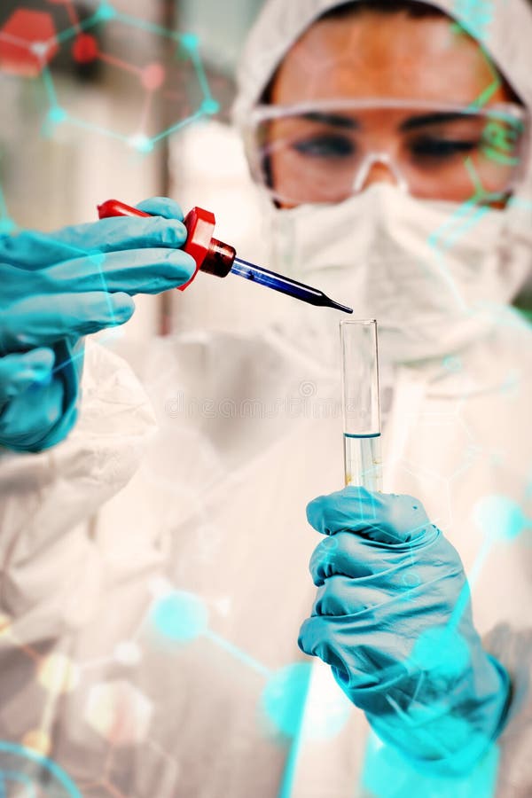 Composite Image of Science Formula Stock Illustration - Illustration of ...