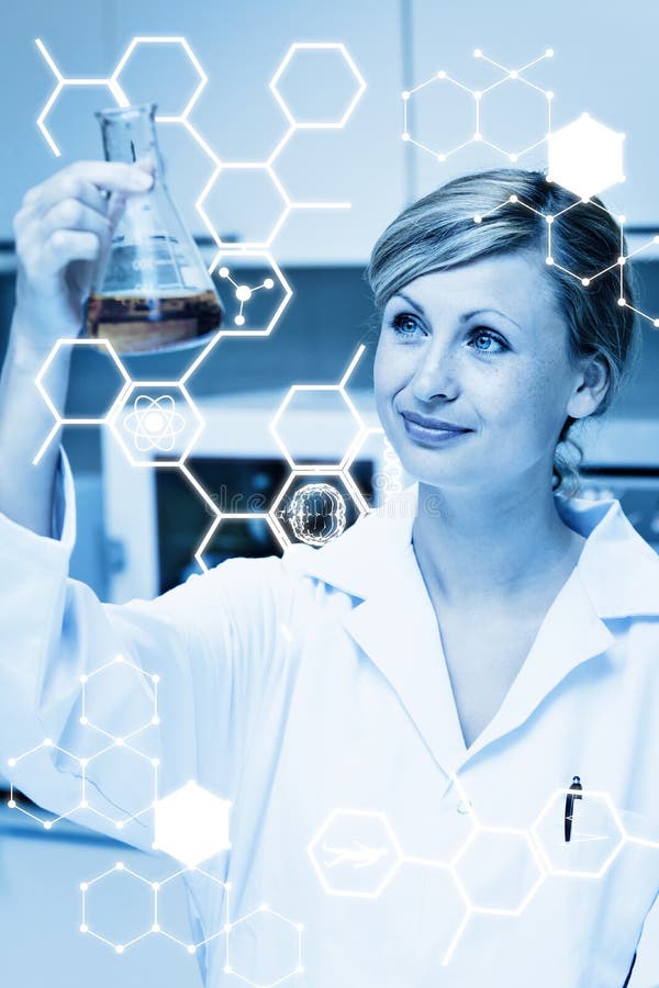 Composite Image of Science Graphic Stock Image - Image of person ...