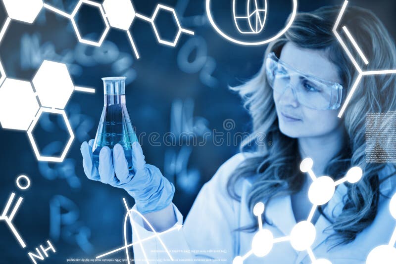 Composite Image of Science Graphic Stock Illustration - Illustration of ...