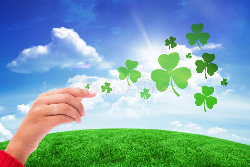 Composite Image of Shamrock Images Stock Image - Image of jumper ...