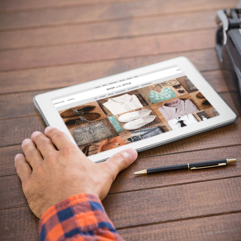 Composite Image of Shop with Style Homepage Stock Photo - Image of ...