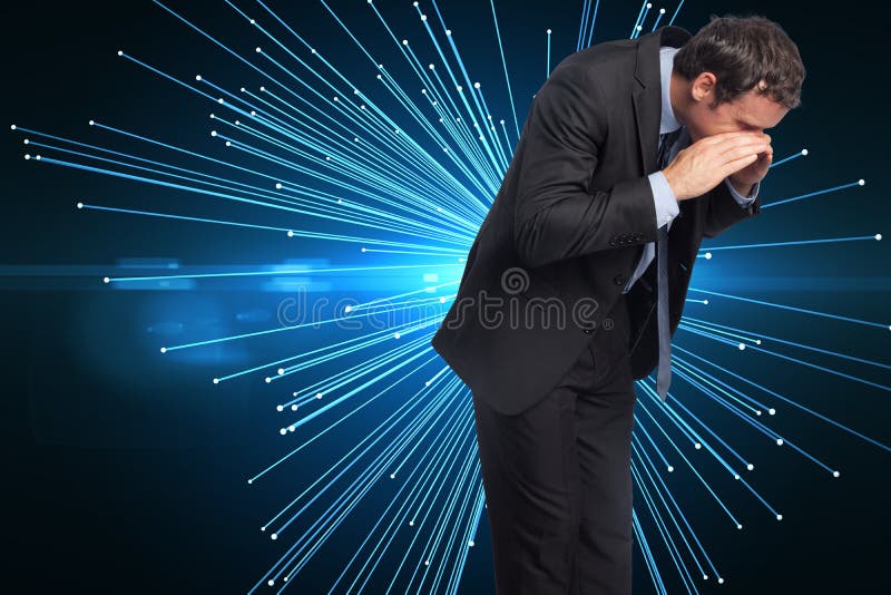 Composite Image of Shouting Businessman Stock Image - Image of digital ...