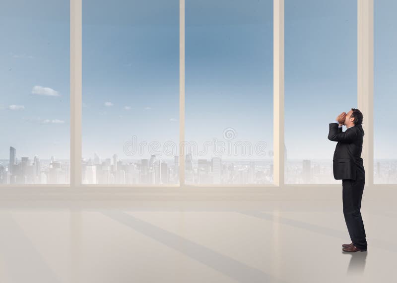 Composite Image of Shouting Businessman Stock Photo - Image of business ...