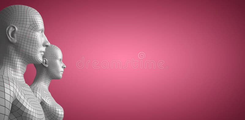 Composite Image of Side View of Gray 3d Man Stock Illustration ...