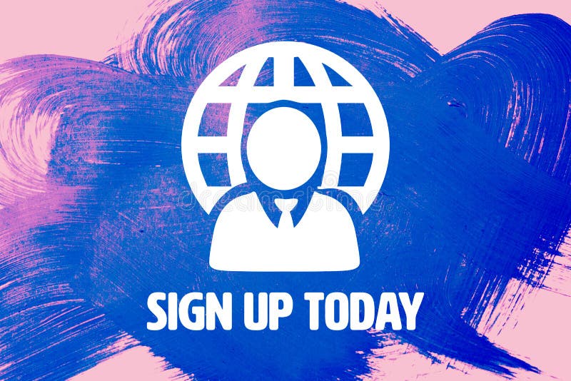 Composite Image Of Sign Up Today Stock Illustration - Illustration of ...