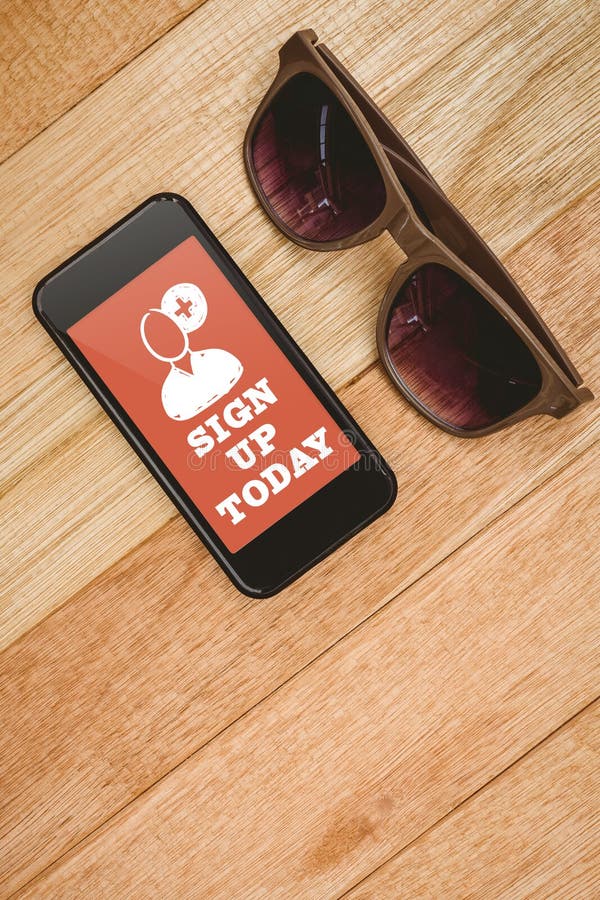 Composite Image of Sign Up Today Stock Illustration - Illustration of ...