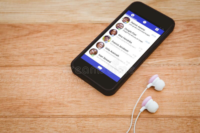 Composite Image of Smartphone App Menu Stock Illustration ...