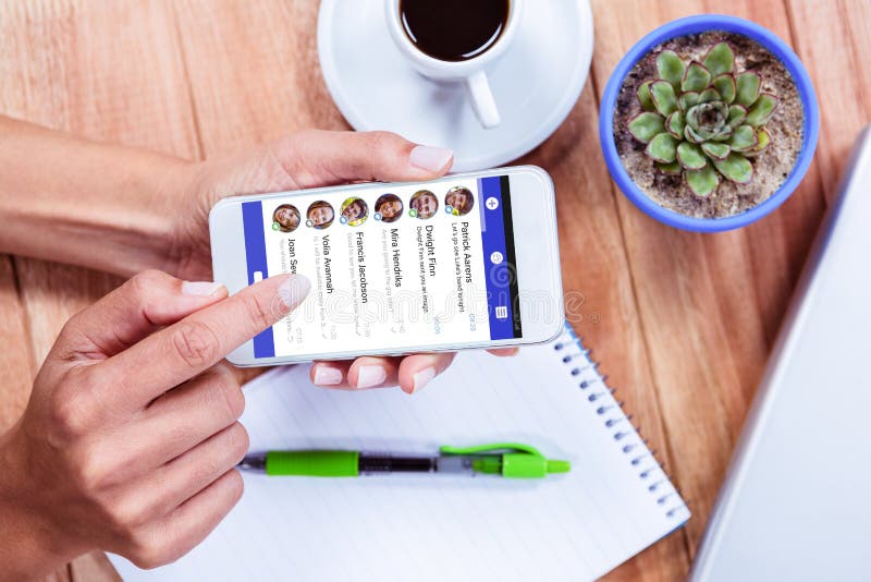 Composite Image of Smartphone App Menu Stock Image - Image of caucasian ...