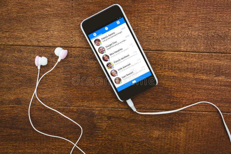 Composite Image of Smartphone App Menu Stock Illustration ...