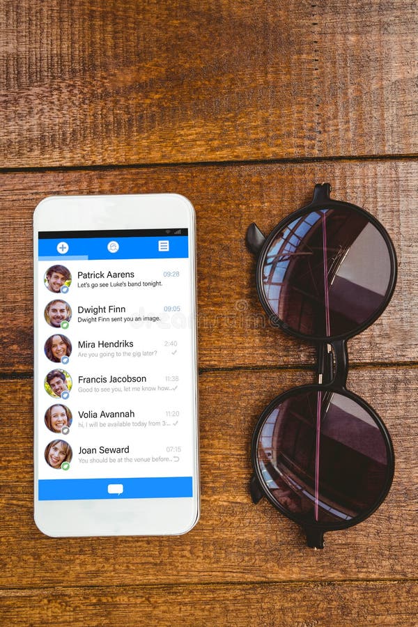 Composite Image of Smartphone App Menu Stock Illustration ...