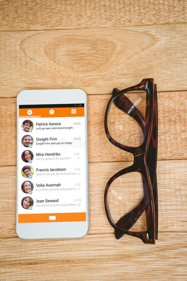 Composite Image of Smartphone App Menu Stock Illustration ...