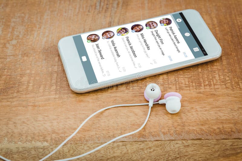 Composite Image of Smartphone App Menu Stock Illustration ...