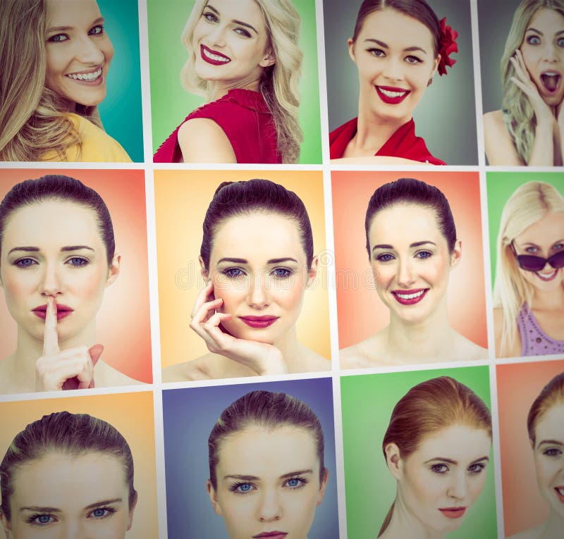 Composite Image of Composite Image of Smiling Blonde Natural Beauty ...