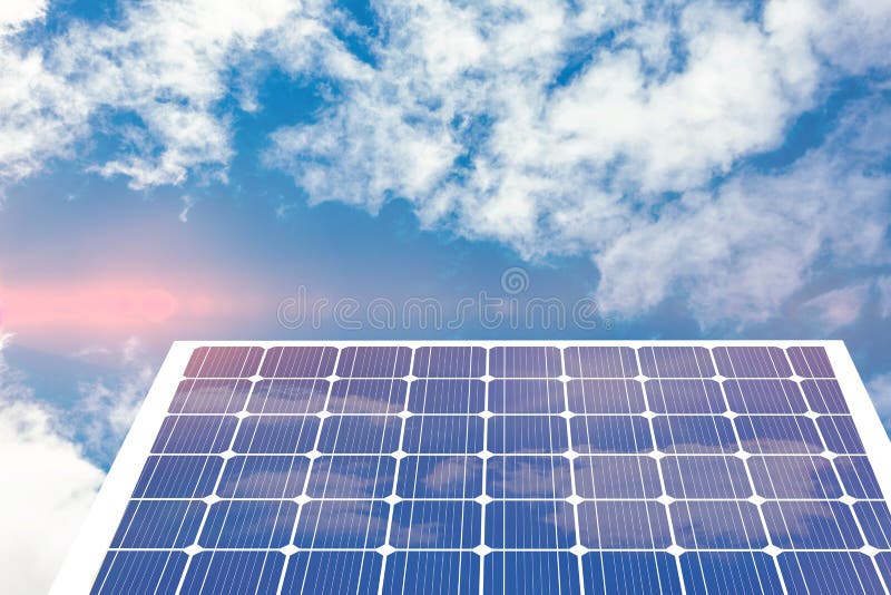 Composite Image of Solar Panel with Hexagon Shape Glasses Stock Photo ...