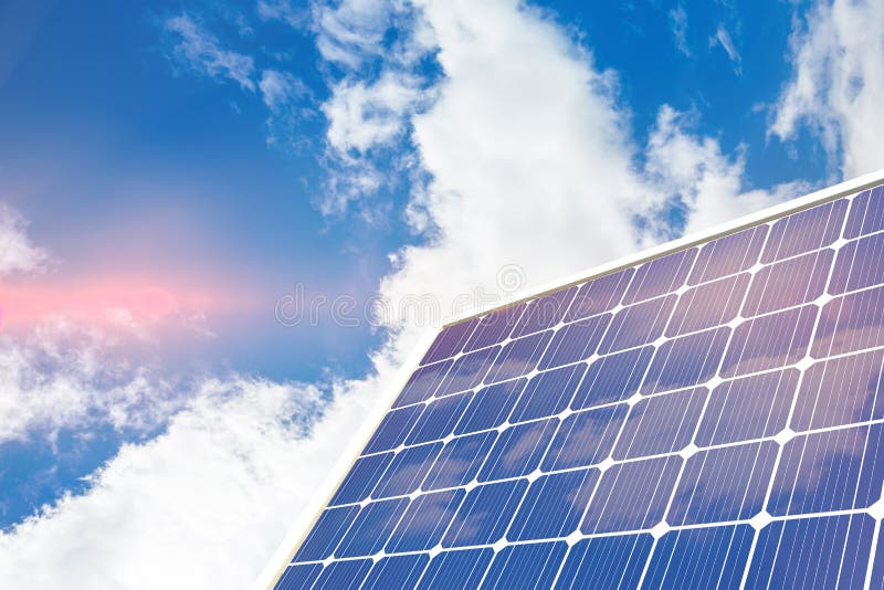 Composite Image of Solar Panel with Hexagon Shape Glasses Stock Photo ...