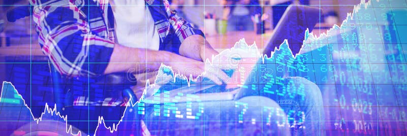 Composite Image of Stocks and Shares Stock Image - Image of gain ...