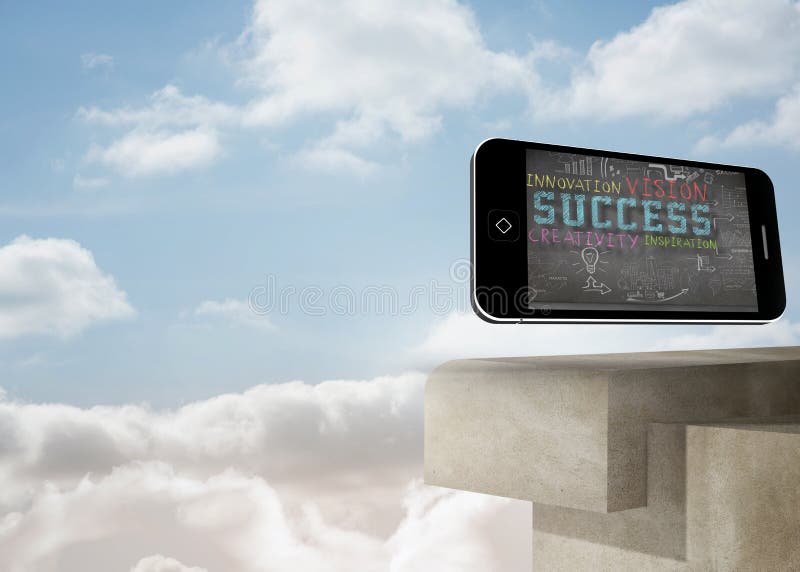 Composite Image of Success Plan on Smartphone Screen Stock Illustration ...